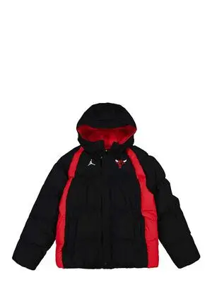 JORDAN Nba Chicago Bulls Loose Fit Jacket - Black/red