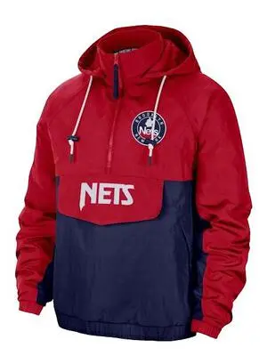 Nike Nba Brooklyn Nets Courtside Premium Jacket - Red/blue/white