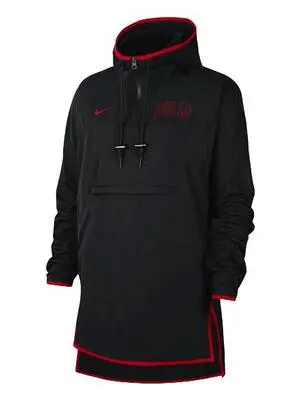Nike Nba Chicago Bulls Courtside Jacket - Black/red