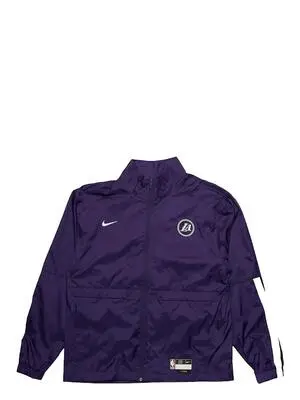 Nike Nba Los Angeles Lakers City Edition Loose Fit Jacket - Purple/white