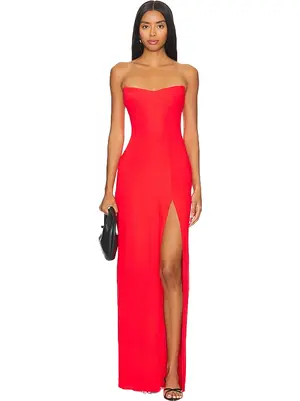 Amanda Uprichard X Ivy Gown - Crimson