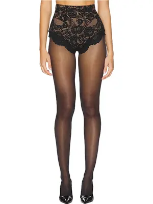 THE DOLLS HOUSE Toni Lace Short - Black
