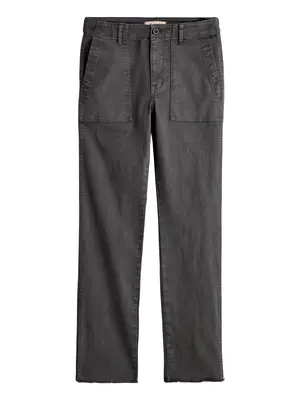 Madewell Slim Straight Utility Pant - Dark Pavement