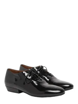 Marsèll Miniblocco Patent-leather Oxford Shoes - Black
