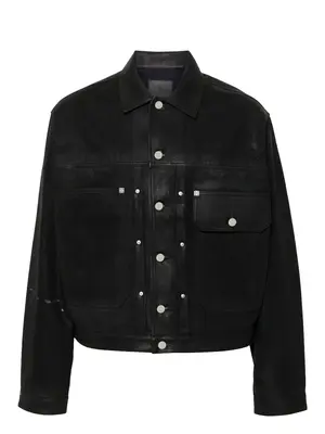 Givenchy Coated Denim Jacket - Black