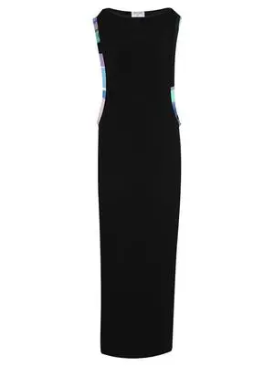 Emilio Pucci Vivara-print Midi Dress - Black