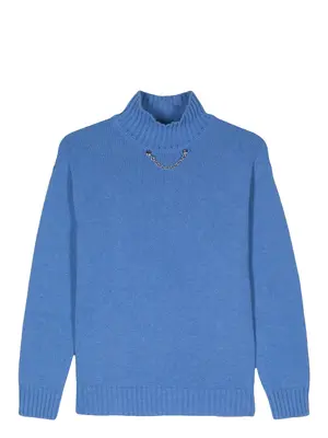 Moschino Chain-embellished Jumper - Blue