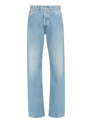 MAISON MARGIELA Turn-up Straight-leg Jeans - Blue