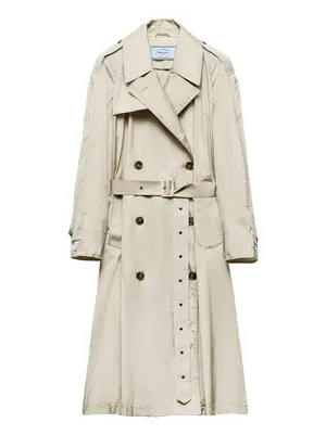 Prada Light Trench Coat - Neutrals