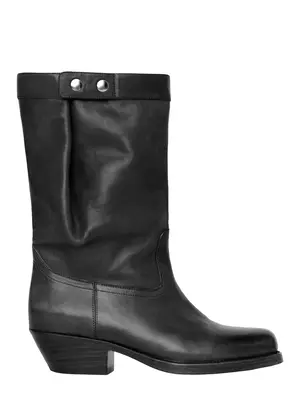 Isabel Marant Ademe Leather Boots - Black