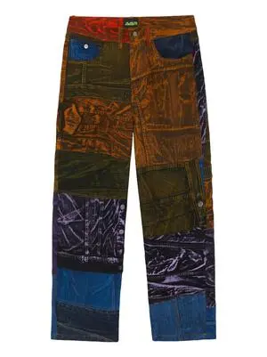 AGR Upcycled Denim Straight Leg Jeans - Orange