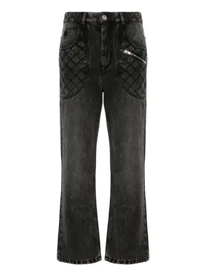 Isabel Marant Casandre Straight-leg Jeans - Grey