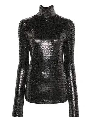 Isabel Marant Joyela Sequined Top - Black