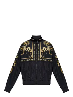 Versace Chromo Couture-print Jacket - Black