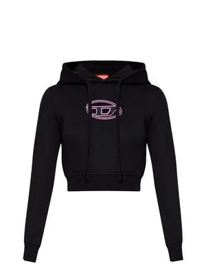 DIESEL F-slimmy-hood-od Hoodie - Black