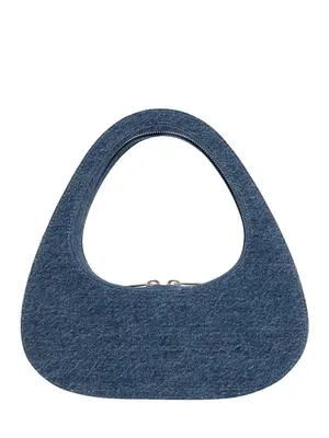 Coperni Swipe Denim Shoulder Bag - Blue