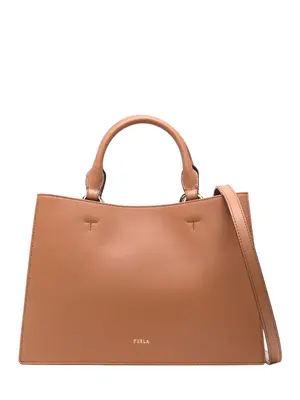 Furla Arcosfera Leather Tote Bag - Brown