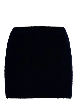 Khaite Darrion Mini Skirt - Blue