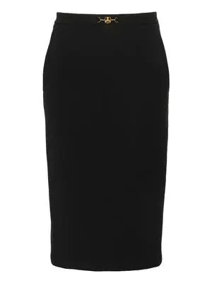 ELISABETTA FRANCHI Elisabetta Franchi Logo-Plaque Pencil Skirt