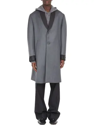 MAISON MARGIELA Layered Twill Coat - Grey