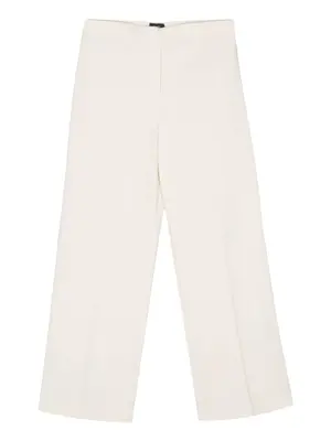 Theory Wide-leg Crepe Trousers - White