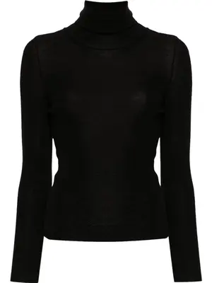 TOM FORD Roll-neck Jumper - Black