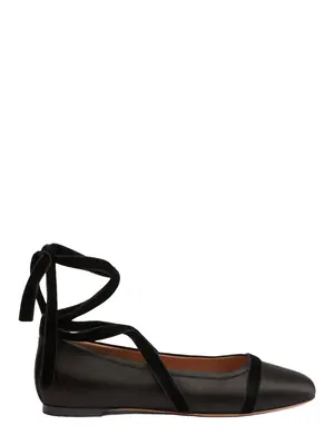 MALONE SOULIERS Spencer Ballerina Shoes - Black