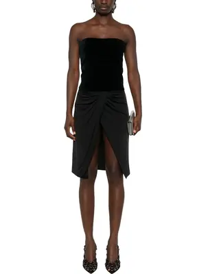 TOM FORD Cotton Velvet Corset - Blue