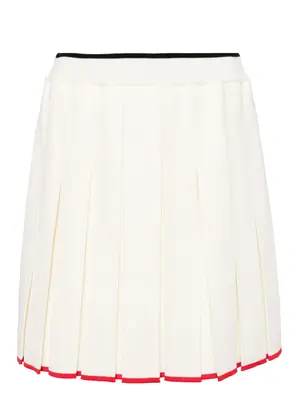 Thom Browne Pleated Mini Skirt - White