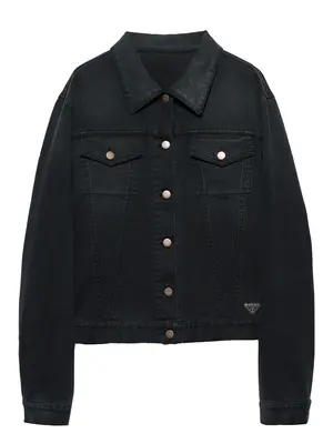 Prada Denim Blouson Jacket - Black