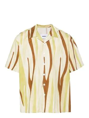 BONSAI Abstract-print Shirt - Yellow