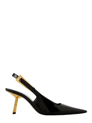 SAINT LAURENT SAINT LAURENT Lee Leather Slingback Pumps