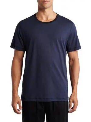 Daniel Buchler Peruvian Pima Cotton Crewneck T-shirt - Midnight
