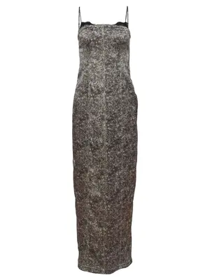 Fleur Du Mal Margaux Maxi Dress - Grey
