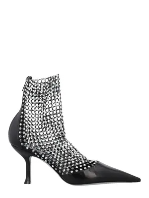 Rene Caovilla Crystal-embellished Sock Boots - Black