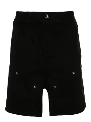 3.PARADIS 3PARADIS Stud-Embellished Bermuda Shorts Black