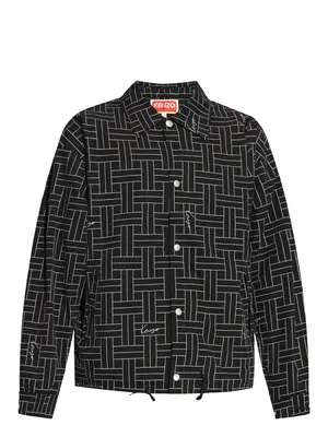 KENZO Kenzo Weave-Print Windbreaker Jacket