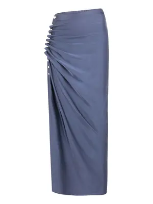 Rabanne Draped Detail Skirt - Blue