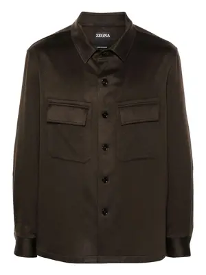Zegna Cashmere Shirt - Brown