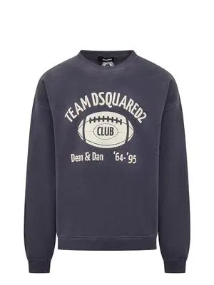Dsquared2 Relaxed-fit Crewneck Sweatshirt - Blue