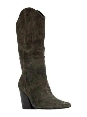 BLACK SUEDE STUDIO Le Noa 100 Knee High Boots - Dark Brown