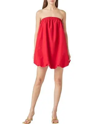 Endless Rose Strapless Mini Dress - Red