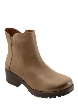 BUENO Fae Leather Bootie - Moss
