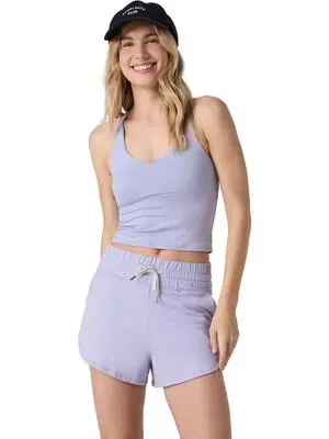 Vuori Vuori Halo Performance Crop Top 2.0 Lavender Mist Heather