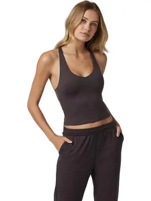 Vuori Vuori Halo Performance Crop Top 2.0 Sangria Heather