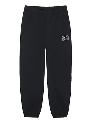 StÜssy X Nike Stone Washed Fleece Pant - Black