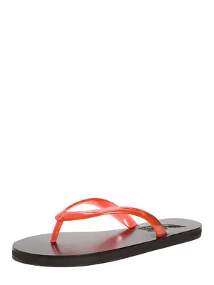 ANCIENT GREEK SANDALS Saionara Jelly Flip Flops - Clear Red