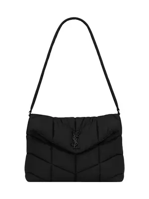 Saint Laurent Loulou Puffer Shoulder Bag - Black