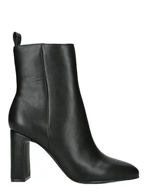 Steve Madden Adelisa Faux-leather Heeled Ankle Boots - Black