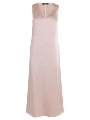 Max Mara Satin Midi Dress - Pink